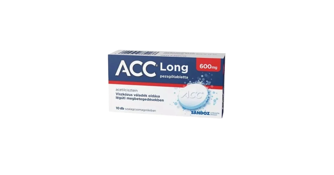 ACC long 600 mg pezsgőtabletta 10x tasakban