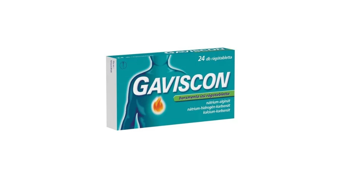 Gaviscon rágótabletta borsmenta ízű 24x