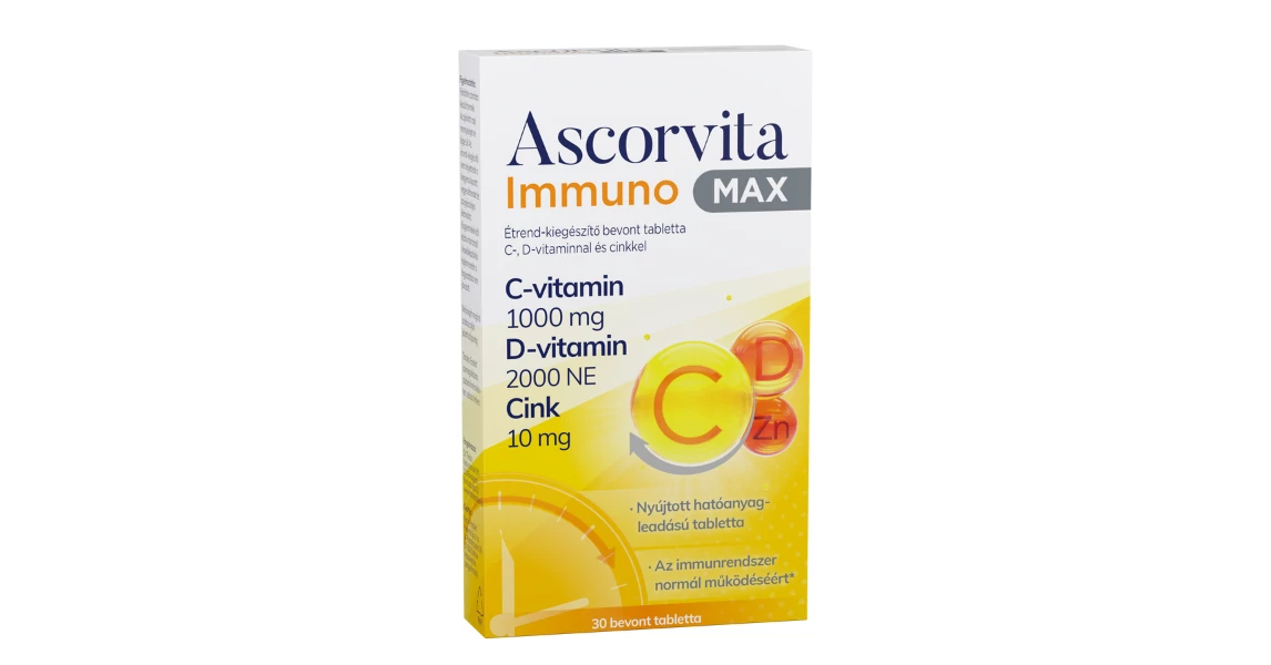 Ascorvita Immuno MAX bevont tabletta 30x