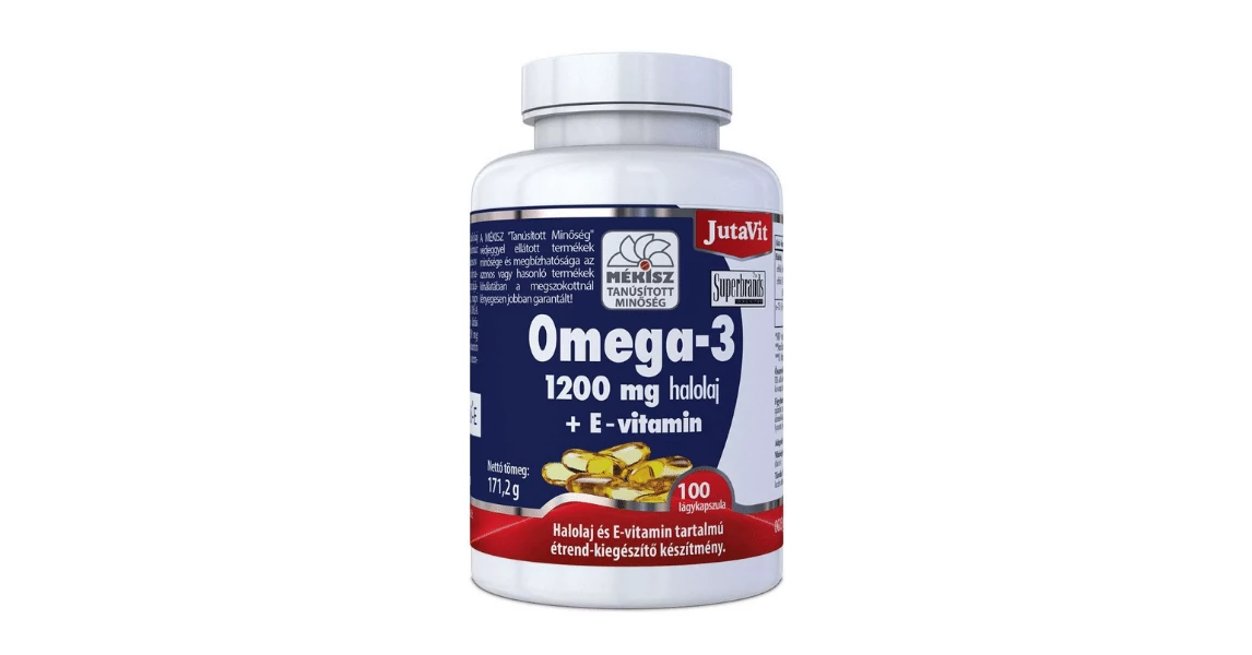 JutaVit Omega-3 1200 mg + E vitamin kapszula 100x